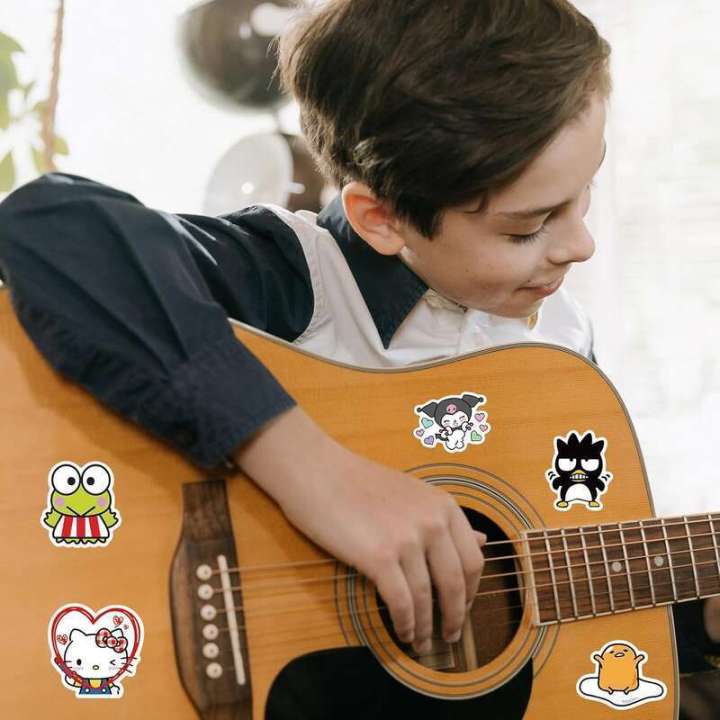 100pcs Sanrio Cartoon Stickers Kids, Kawaii Hello Kitty Melody Kuromi ...