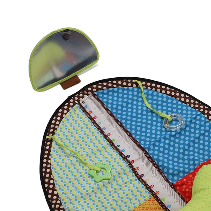 Tummy Time Pillow Play Mat Baby Tummy Time Mirror Play Mat with Height ...