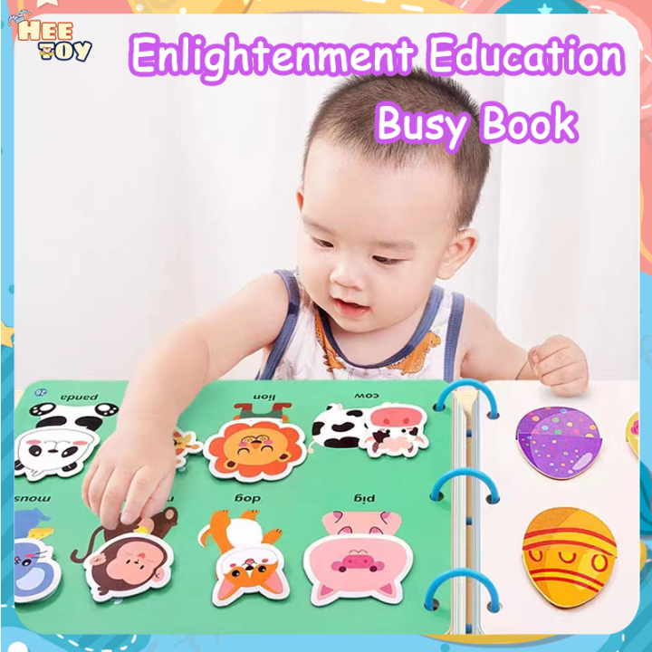 10 Pages Montessori Early Learning Busy Book Busy Book Interactive ...
