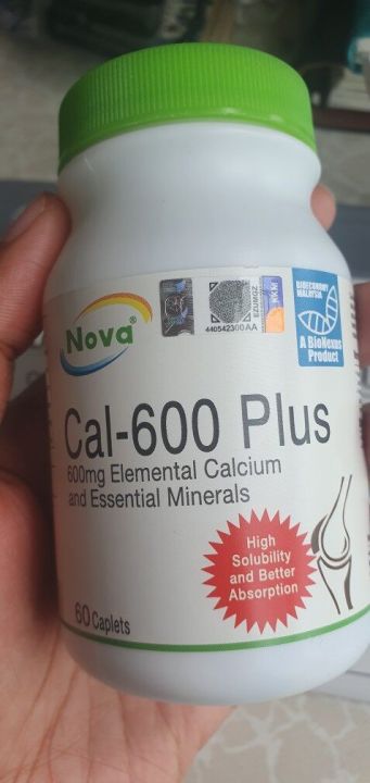 [TY PHARMACY] NOVA CAL-600 PLUS (600MG ELEMENTAL CALCIUM ESSENTIAL ...
