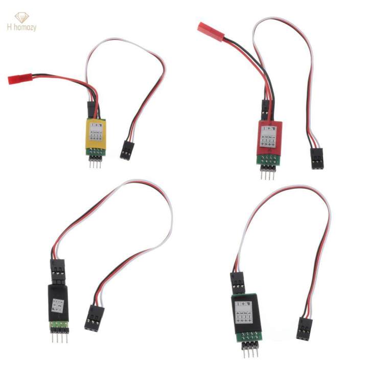 3 Channels 2 Leds Light Control Switch for RC Vehicles Car Spare Parts ...