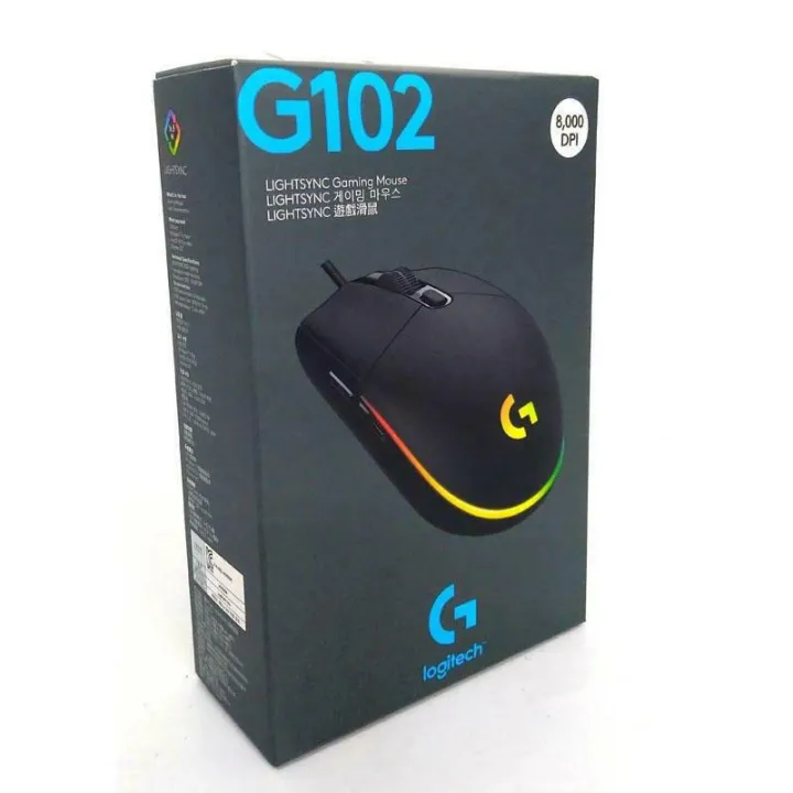 Logitech G102 LIGHTSYNC Gaming Mouse with Customizable RGB Lighting, 6 Programmable Buttons ...