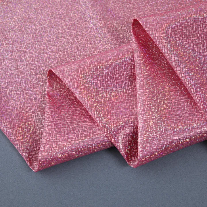 Shiny Glitter fabric Eye-catching Lightweight Polyester Iridescent ...