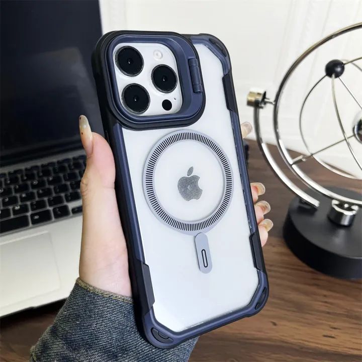 HOCE Armor Shockproof Magnetic Phone Cases For iPhone 16 15 14 13 12 ...