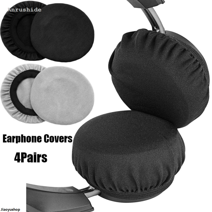 YuanbingOriginal 4 Pairs Elastic Lycra Earpad Covers Headphone Covers ...