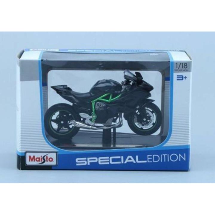 1:18 Scale Kawasaki Ninja H2 H2R diecast Track racing motorcycle model ...