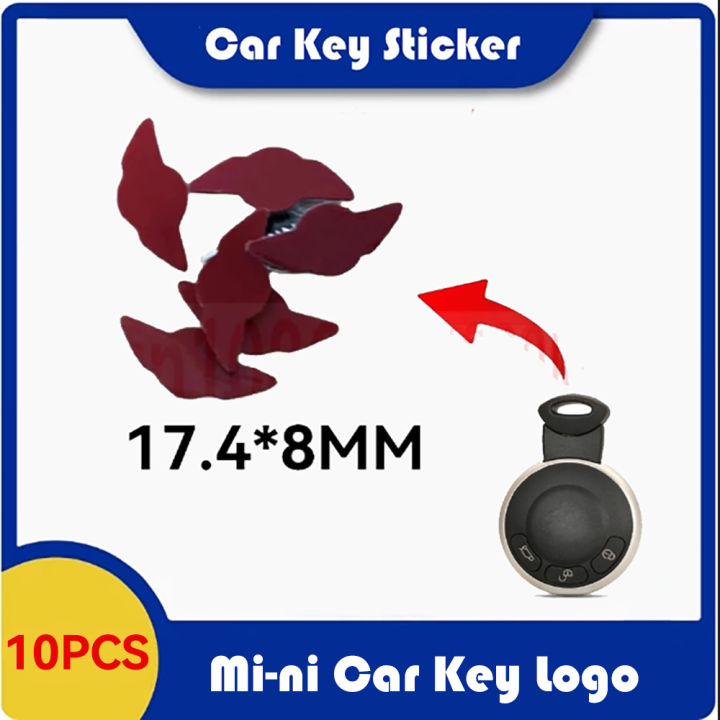 10pcs/Lot 17.4x8mm Car Key Sticker Emblem Logo For BMW Mini Cooper r56 ...