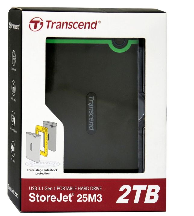 Transcend StoreJet 25M3 2TB Portable Hard Drive | Daraz.lk