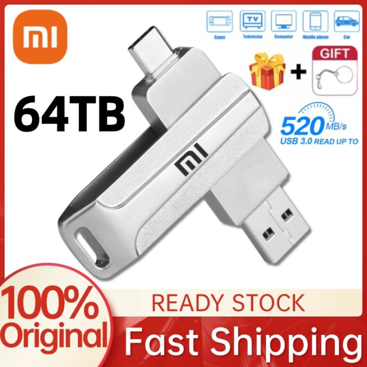 Xiaomi USB Flash Drives 3.0 64TB Metal High Speed Pendrive 32TB 16TB ...
