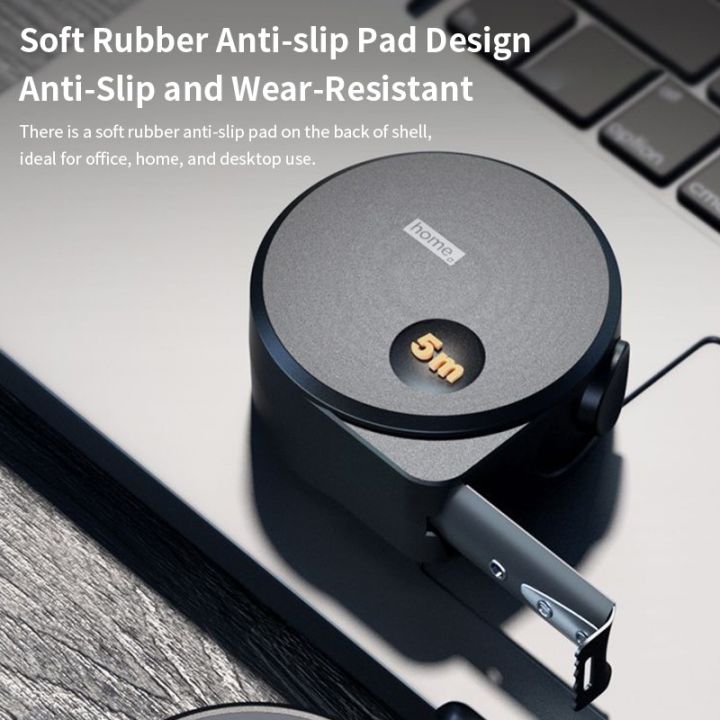 Self-Locking Tape Measure Ruler High-Precision Carbon Steel Measuring ...