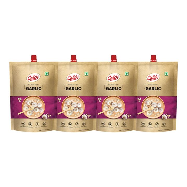Catch Garlic Paste 100 GM - Pack of 4 (400 GMS) (FROM INDIA) SAB | Daraz.lk