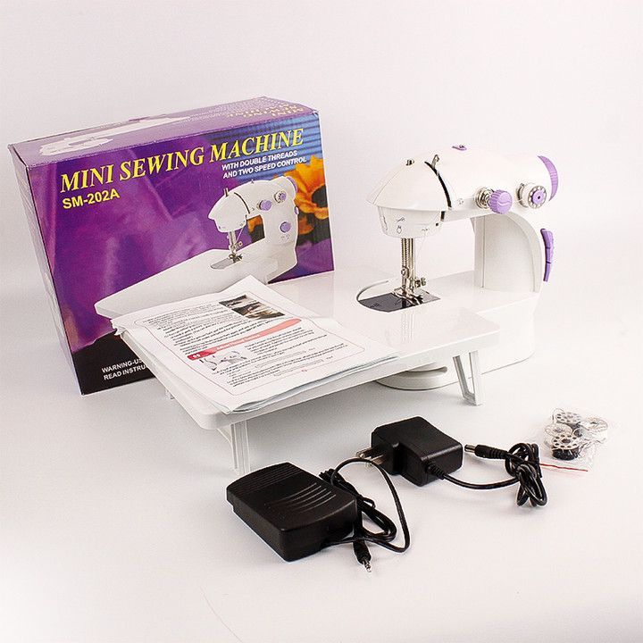 Mini Sewing Machine with Extension Table, Dual Speed Portable Sewing ...