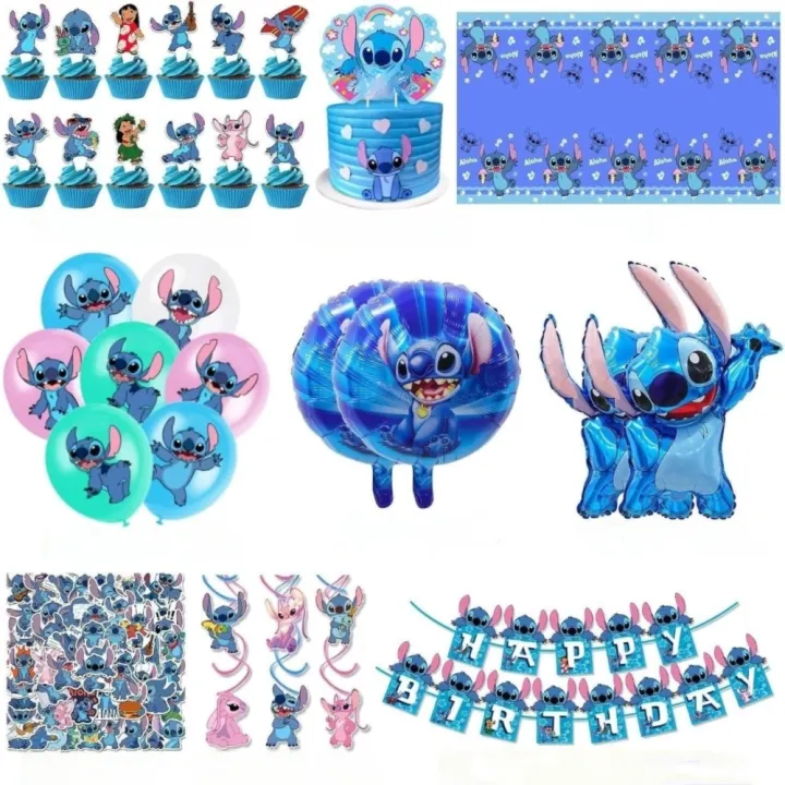New Stitch Theme Stitch Party Supplies Pull Flag Tablecloth Birthday ...