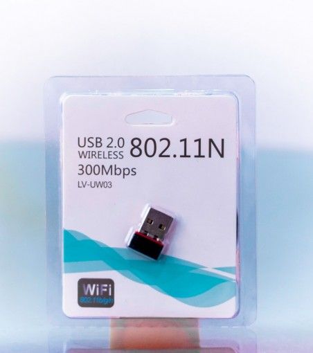LV-UW03 USB 2.0 Wireless Adapter 802.11N (Black) | Daraz.lk