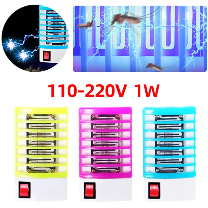 EU US Plug Mini Electric Mosquito Killer Lamp Pest Repellent LED Trap ...