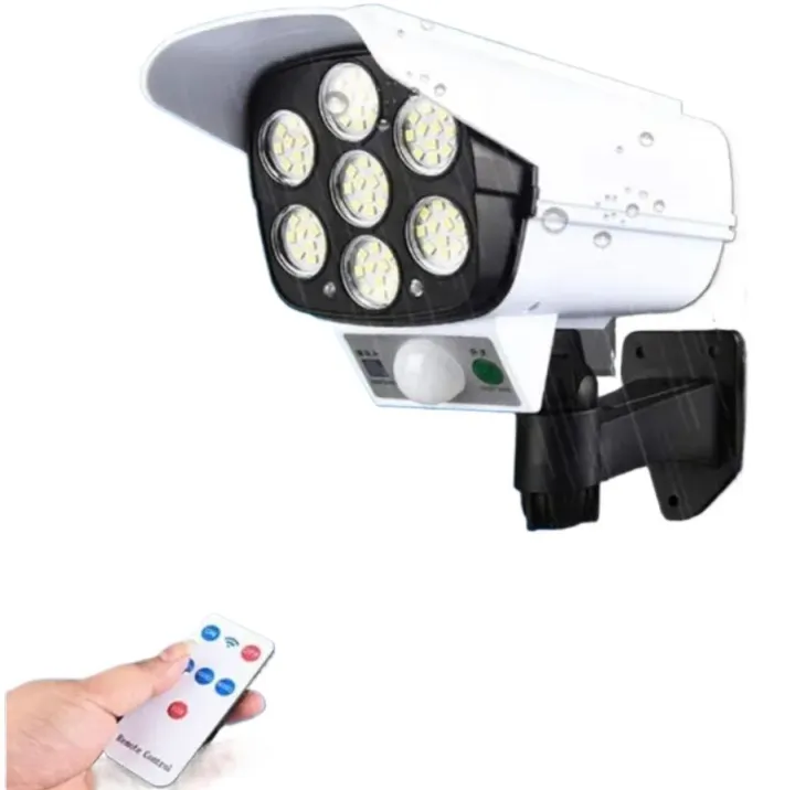 Solar Powered Dummy Security Camera Fake Surveillance System Motion ...