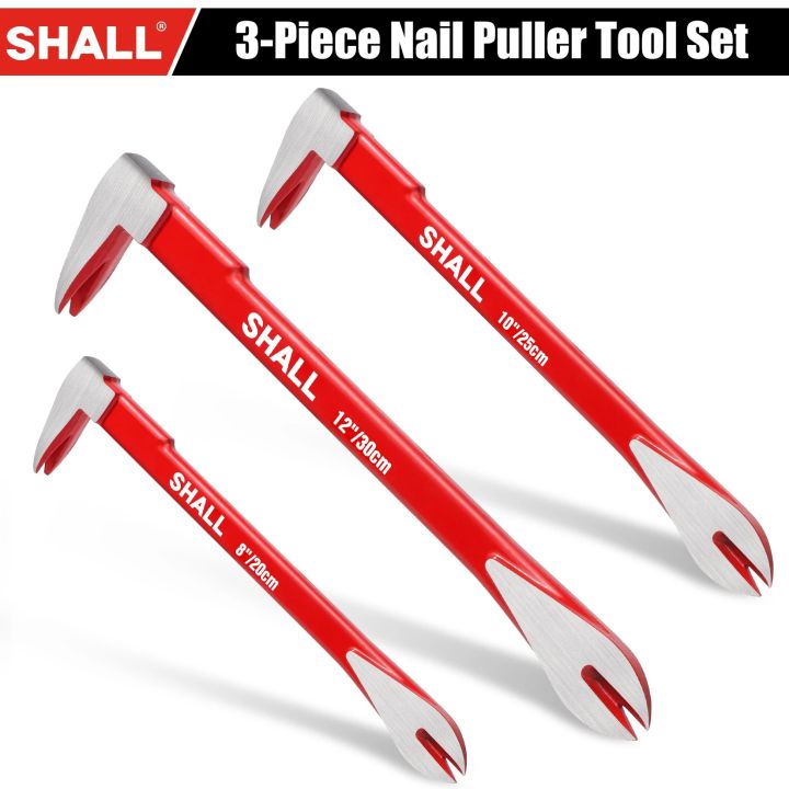 wood working tools SHALL 3-Piece Nail Puller Tool Set 12’’10’’8’’Heavy ...