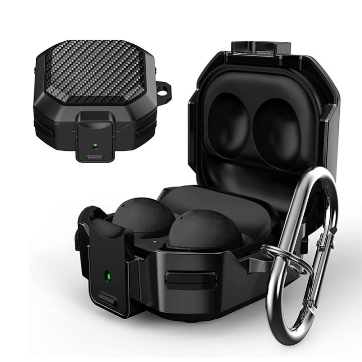 Carbon Fiber Switch Lock Case For Samsung Galaxy Buds 2 Pro Shockproof ...