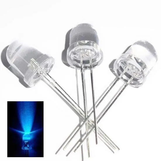 【GlobalTrendz】10Pcs F10 10mm Blue LED Diode | Daraz.lk