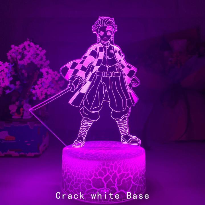 Kimetsu No Yaiba Tanjiro Kamado Figure Led Night Light for Kids Bedroom ...