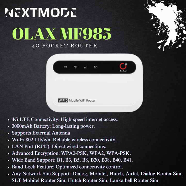 4G LTE Wi-Fi Pocket Router | Daraz.lk