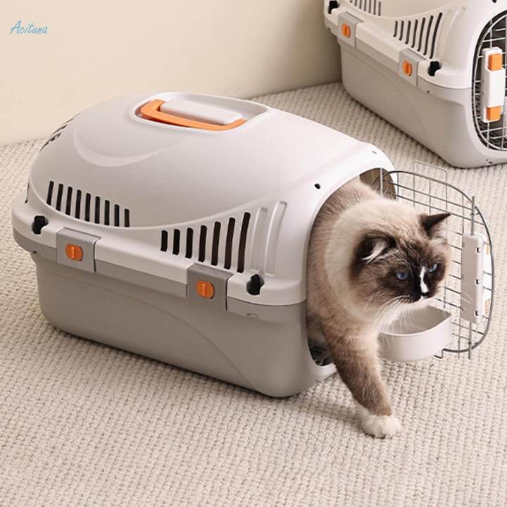 Hard Sided Cat Carrier Cage Carrier for Kitten Indoor Outdoor | Daraz.lk