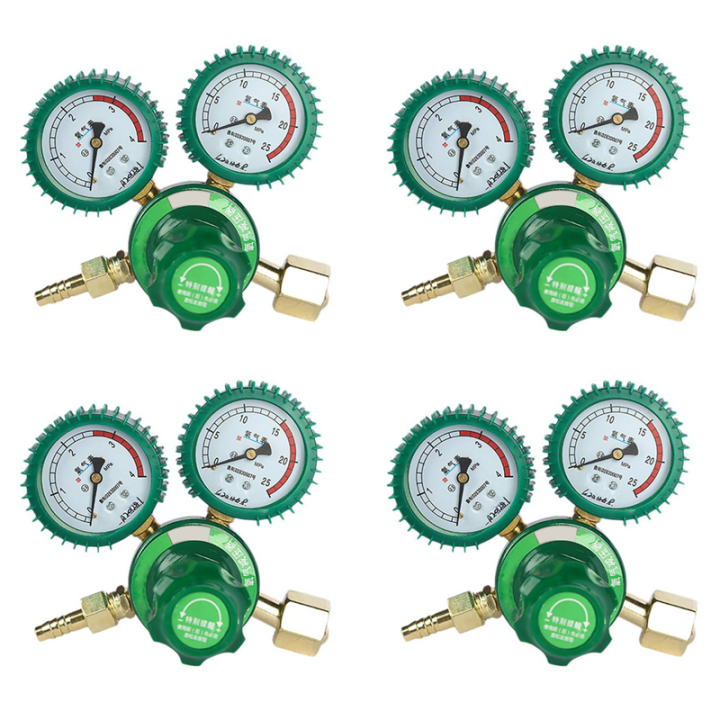4X Oxygen Gas Bottle Regulators O2 Reducing Pressure Inhaler Acetylene Double Gauge Regulator ...