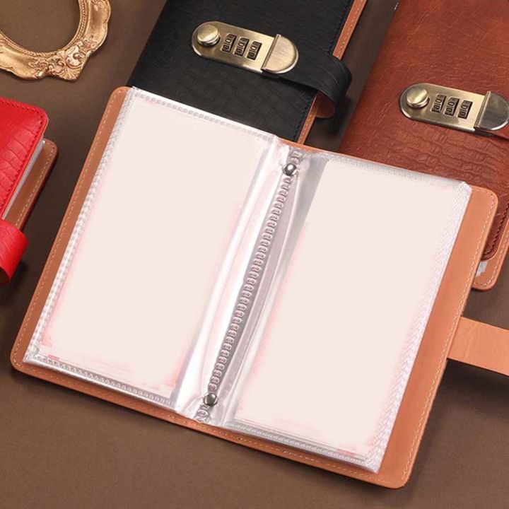 Detachable With Password Lock Binder Savings Handbook Wallet Storage ...
