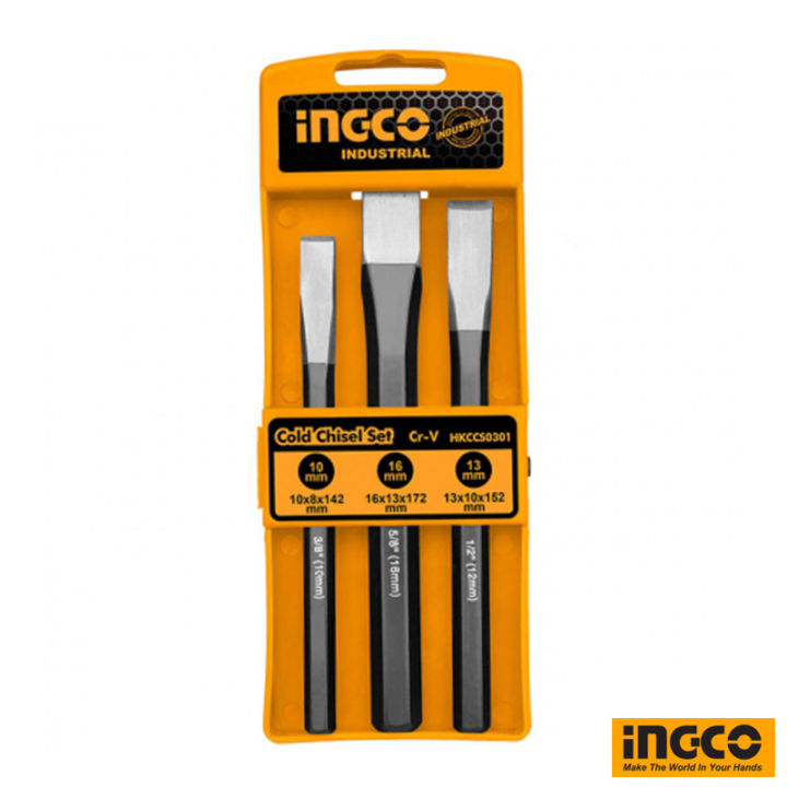 INGCO Cold Chisel Set 3 PCs Industrial | Daraz.lk