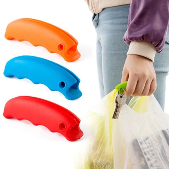 Soft Silicone Supermarket Holder Handle Tool With Keyhole Comfortable ...