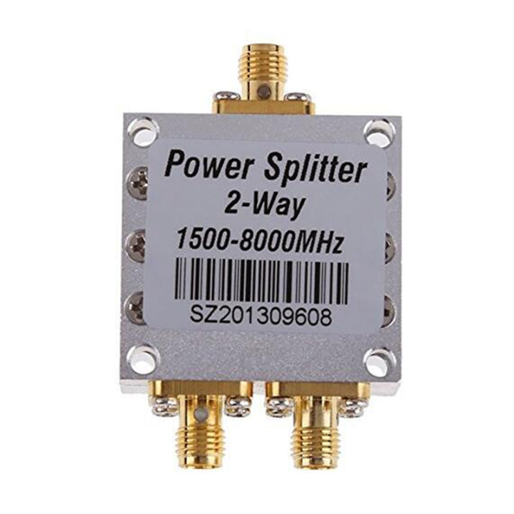 New 2 Way SMA Female 8G Power Divider 1500Mhz-8000MHz Signal Cable ...