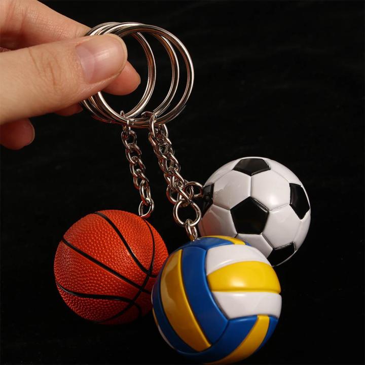 Car Accessories Special Car Pendant Fun Keychains Soccer Ball KeyChain ...