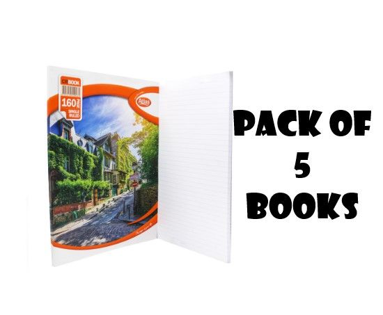 Atlas Single Ruled CR Book 160 Pages Book Set - 5 Books | Daraz.lk