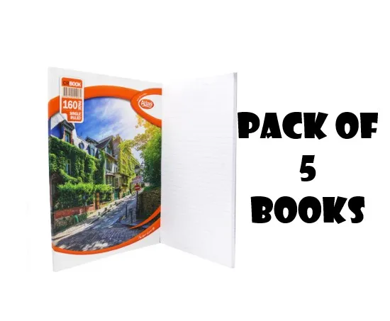 Atlas Single Ruled CR Book 160 Pages Book Set - 5 Books | Daraz.lk