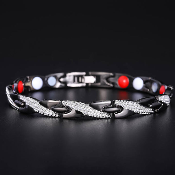 Healthy Magnetic Bracelet Magnetic Therapy Magnets Bangles For Men ...
