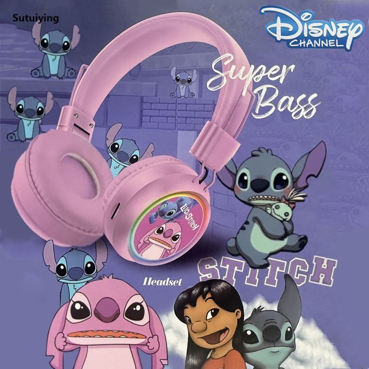 Sutuiying Disney Stitch Wireless Bluetooth Headphones with Adjustable ...