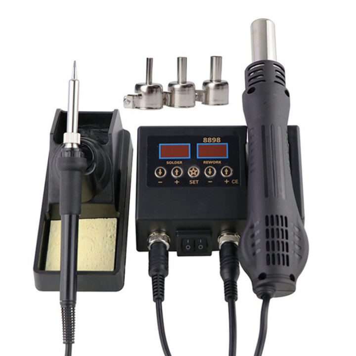 8898 Hot Air Desoldering Station Soldering Iron Station 750W Dual ...