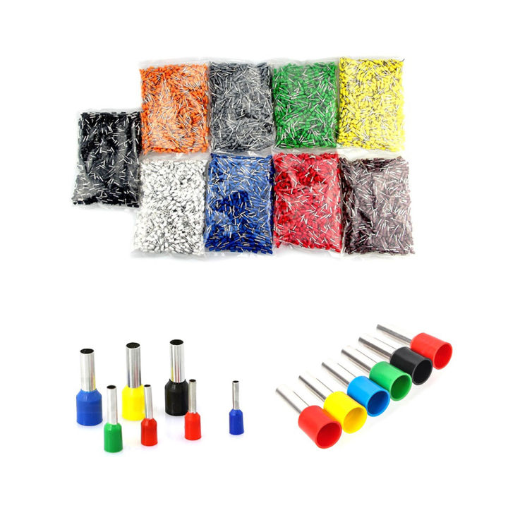 100pcs E4009 E4012 Insulated Ferrules Terminal Block Cord End Connector ...