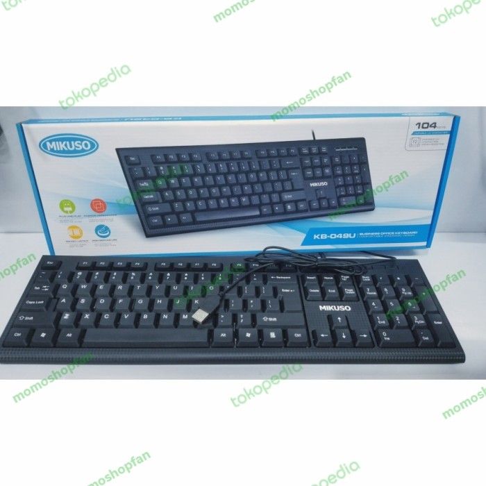 MIKUSO KB-049U Wired Keyboard – Plug & Play,Office and Home Us | Daraz.lk