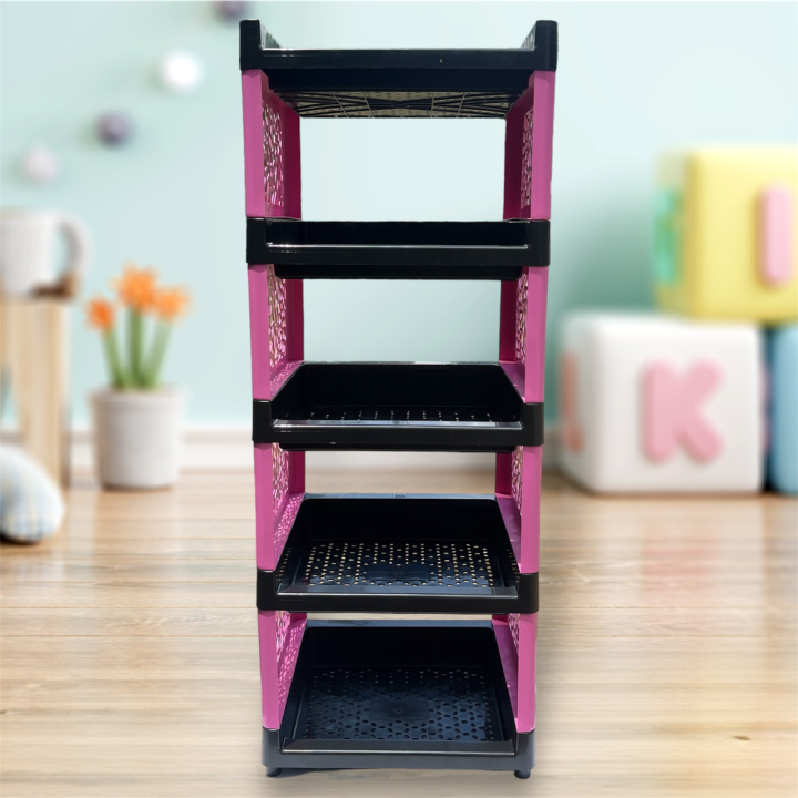 5 LAYER Bookshelves Storage Shelve Best Quality No1 Plastic shelve ...