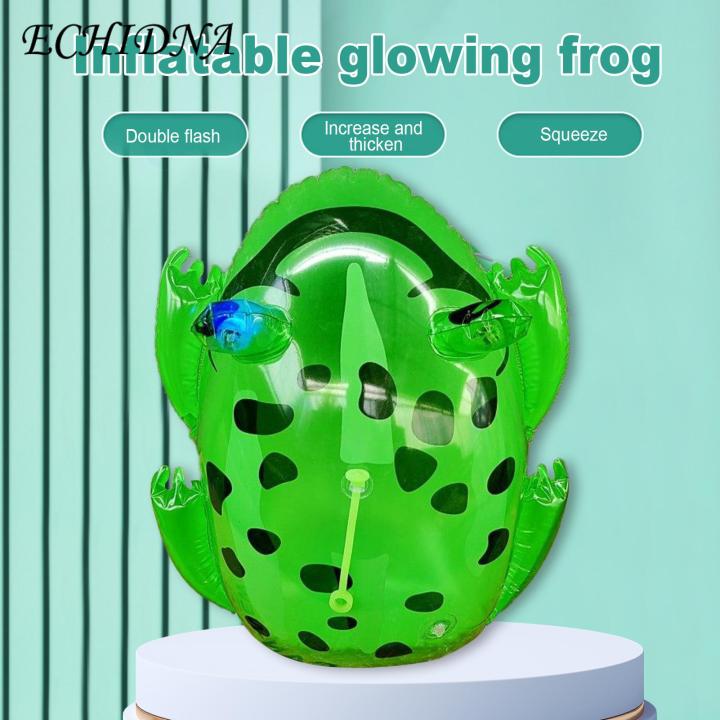 ECHIDNA Frog Inflatable Toy Decorative Glowing Animals Inflatable Toy ...