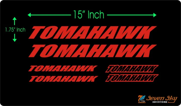 Push Bike Cycle Stickers Luminous Reflective 6 Piece Full Set Plotter ...