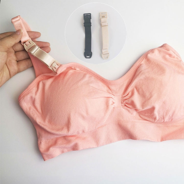 2PCs Adjustment Breastfeeding Bra Buckles Hand-Free Extended Mommy ...