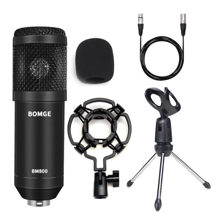 BM 800 microphone 48V phantom power microphone for PC computer bm800 ...