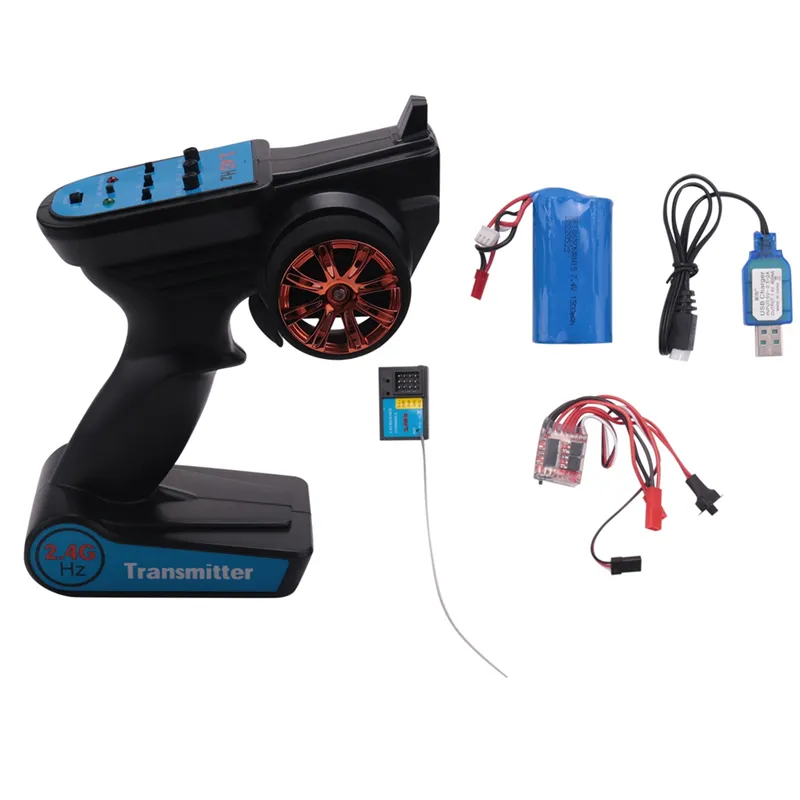 2.4G 3CH Remote Controller Kit Transmitter ESC Receiver Battery Set for WPL C14 C24 MN D90 MN99S RC Car Upgrade Replacement Accessories Daraz.lk