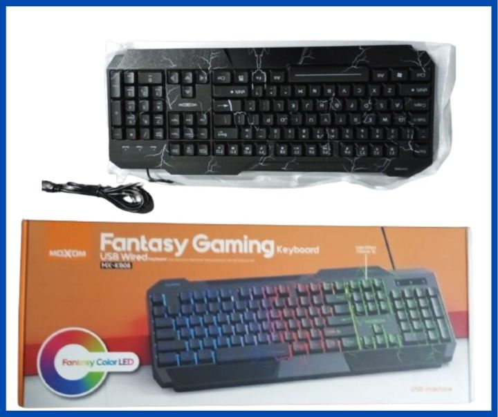 Gaming Keyboard, Fantacy Gaming Keyboard MX-KB08 RGB Wired Gaming ...