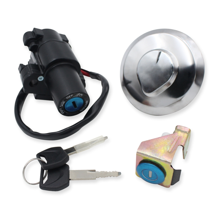 OYPFXMI Motorcycle Ignition Switch Lock Seat Lock GAS Fuel Tunk Cap ...