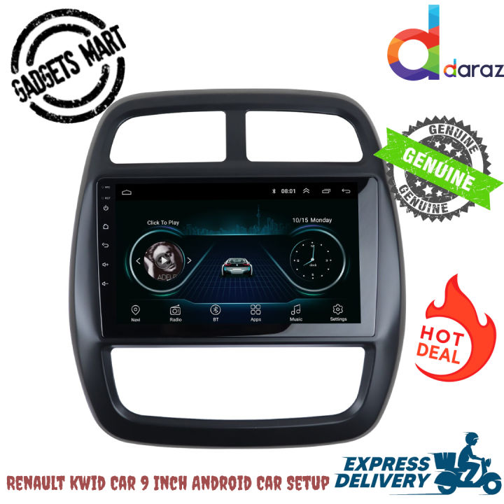 Renault Kwid Car 9 Inch Size Android Player Set With Panel IPS Touch ...