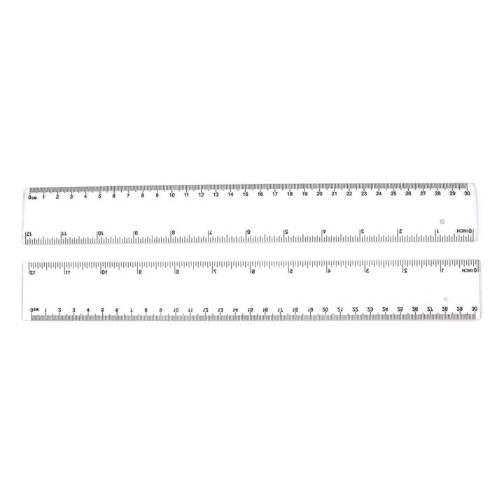 2 Packs Plastic Ruler Measuring Tools, Suitable for Schools, Offices ...