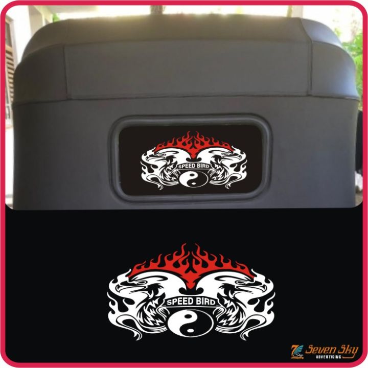 Tattoo Stickers For 3Wheele Windscreen Front Rear Glass PVC & Luminous ...